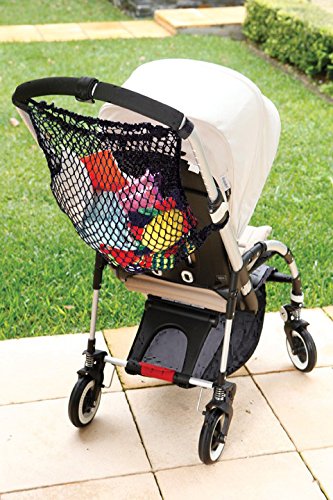 Dreambaby Strollerbuddy Stroller Net Bag - Pushchair & Pram Mesh Net Storage Bag Organizer -Black - Model F235