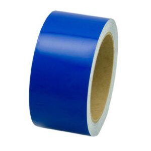 incom manufacturing: rst103 engineer grade high visibility reflective adhesive tape, 2 inch x 30 ft., blue – indoor / outdoor on railings, trailers, post