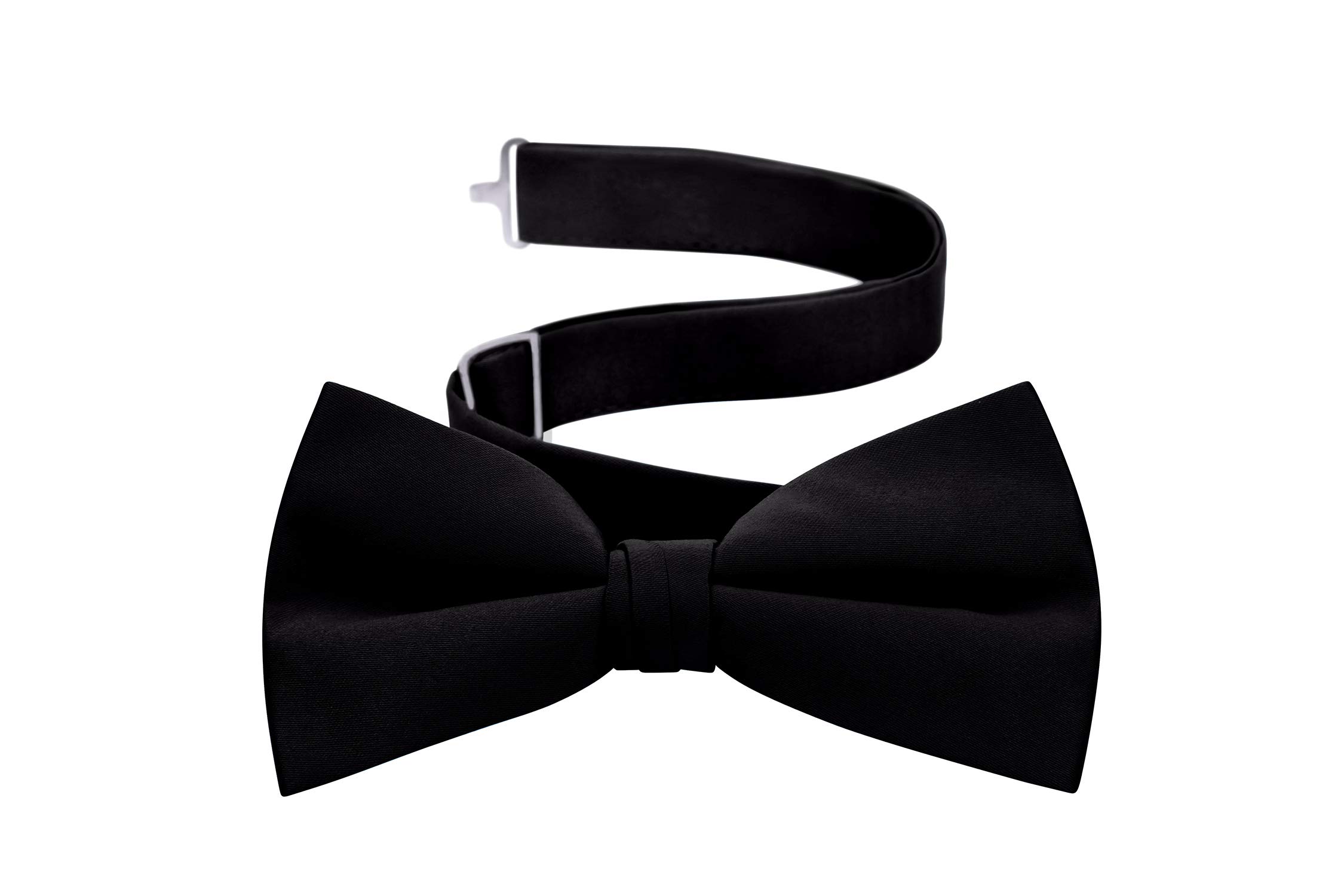 Men's Formal Satin Bowtie and Cummerbund Set - Black, By S. H. Churchill