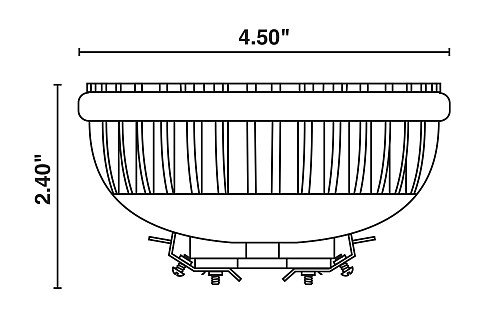 Halco 81074 PAR36WFL4/827/IP67/LED 4.5W (20W Equal) 2700K LED PAR36 Dimmable 32° Wide Flood Lamp