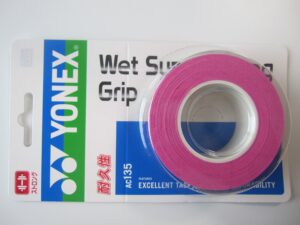 yonex wet super strong grip ac135 (3 wraps) pink (ac135pf) 2015