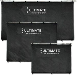 the ultimate archery target backstop back stop (black, 5'x6')