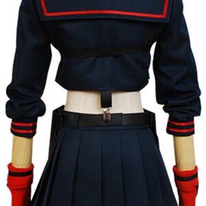 Ya-cos Halloween KILL la KILL Girl's Ryuko Matoi Dress Suit Cosplay Costume,Navy,Womens: X-Small