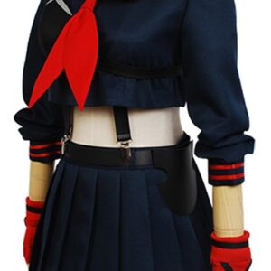 Ya-cos Halloween KILL la KILL Girl's Ryuko Matoi Dress Suit Cosplay Costume,Navy,Womens: X-Small