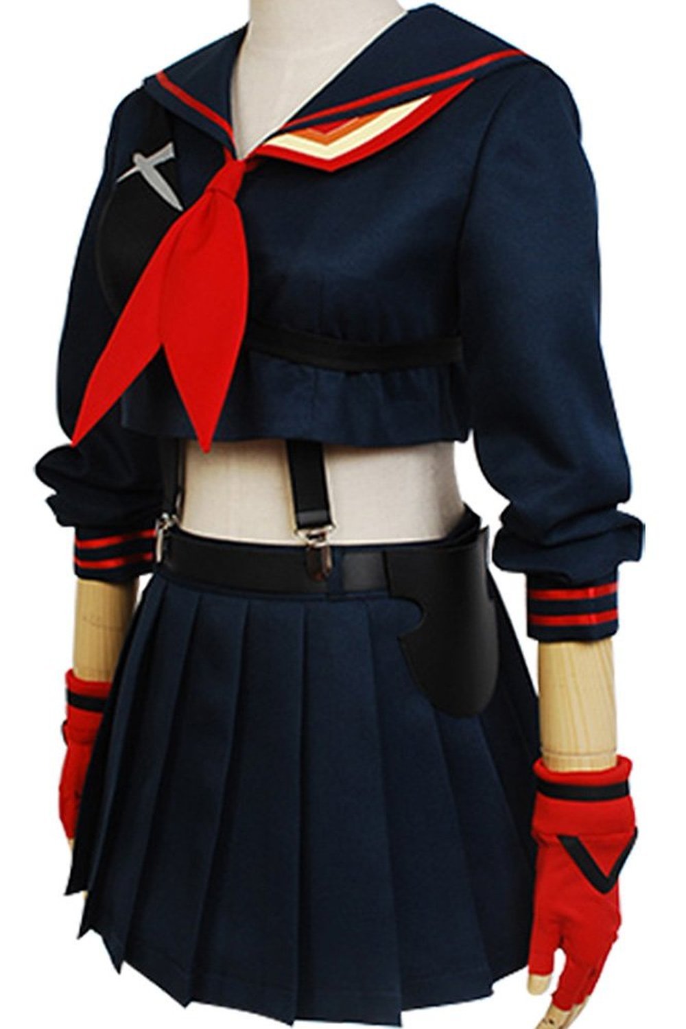 Ya-cos Halloween KILL la KILL Girl's Ryuko Matoi Dress Suit Cosplay Costume,Navy,Womens: X-Small