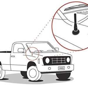 CravenSpeed Stubby Antenna Compatible with Ford F-250 2009-2023 | 3.2 Inches | Short Antenna Replacement | Made in The USA