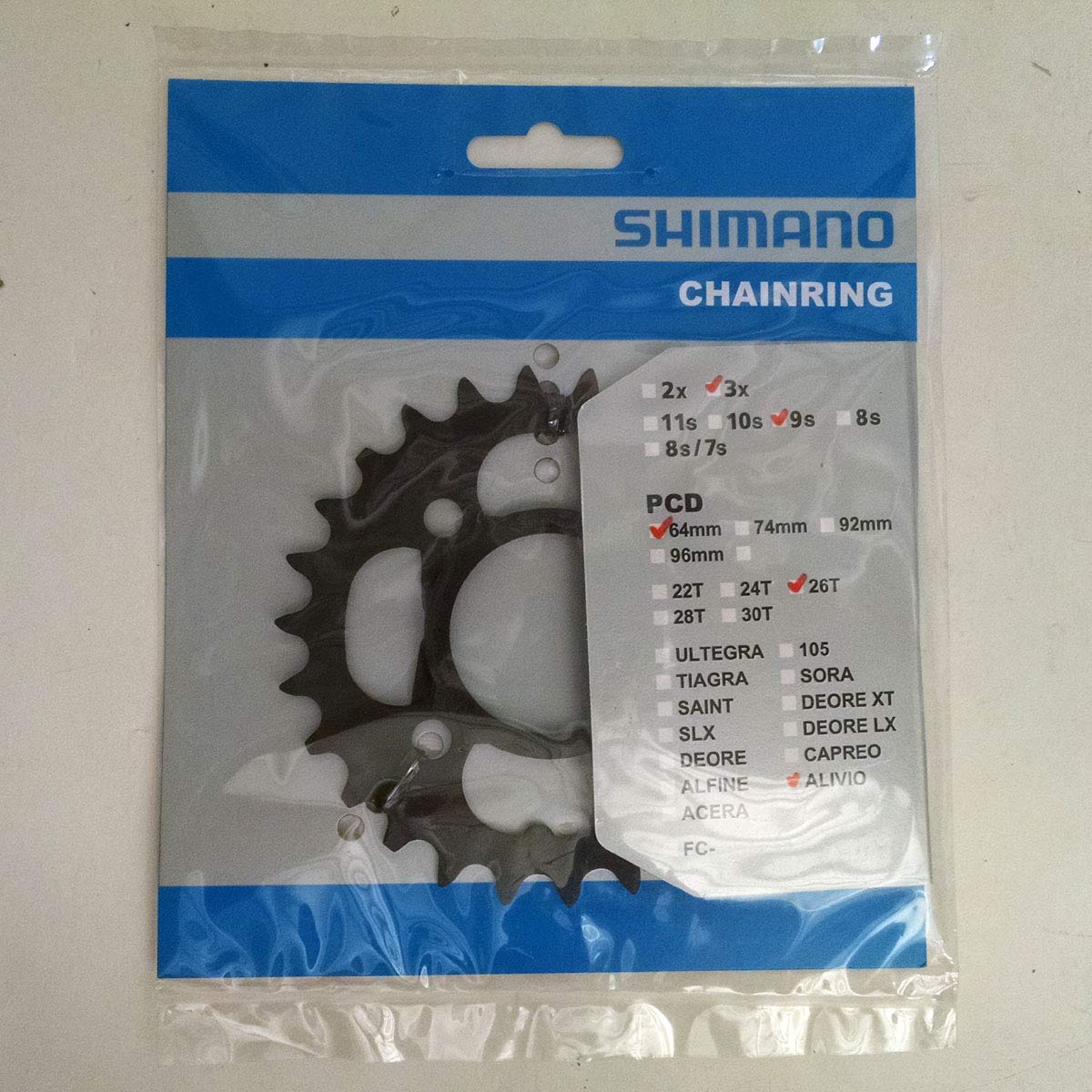 SHIMANO Alivio FC-M431-8 Chainring 26T