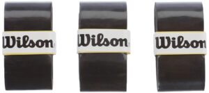 wilson pro tennis overgrip - 3 pack, black