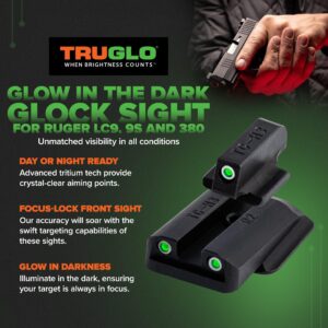 TruGlo Trit Glow in the Dark Pistol Sight, Ruger