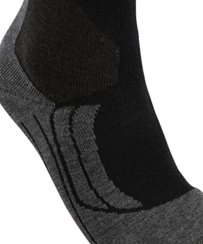 FALKE Men Standard SK2 Wool M KH, Black (Black-Mix 3010), 10.5-11.5