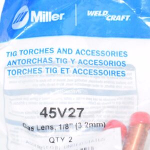 Miller Weldcraft 45V27 Gas Lens, 1/8" (3.2mm) | PKG = 2