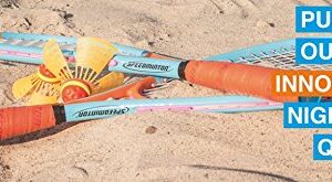 Speedminton SM01-FUN-10 FUN Set - Alternative to beach ball, spike ball, badminton, incl. 1 HELI and one FUN Speeder, perfect for the beach, park or backyard, Blue Orange