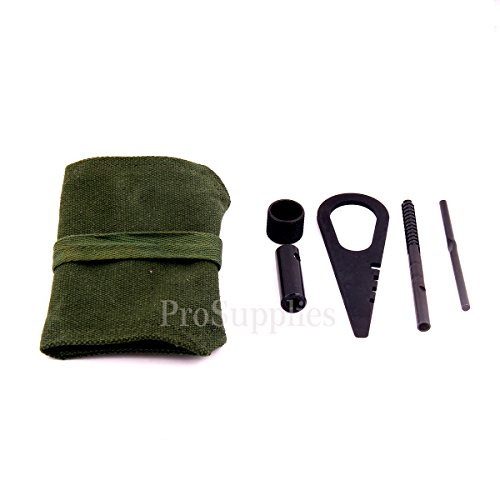 TACFUN Mosin Nagant Cleaning Kit/Cleaning Tools with Pouch LR 7.62x54R, Includes: Mosin Nagant Tool, Brush, Jag, Cleaning Rod Attachment, End Cap for Rod, Pouch