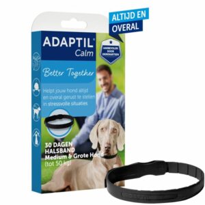 adaptil calming pheromone collar for medium large dogs. max adjustable neck size 24.5 inch