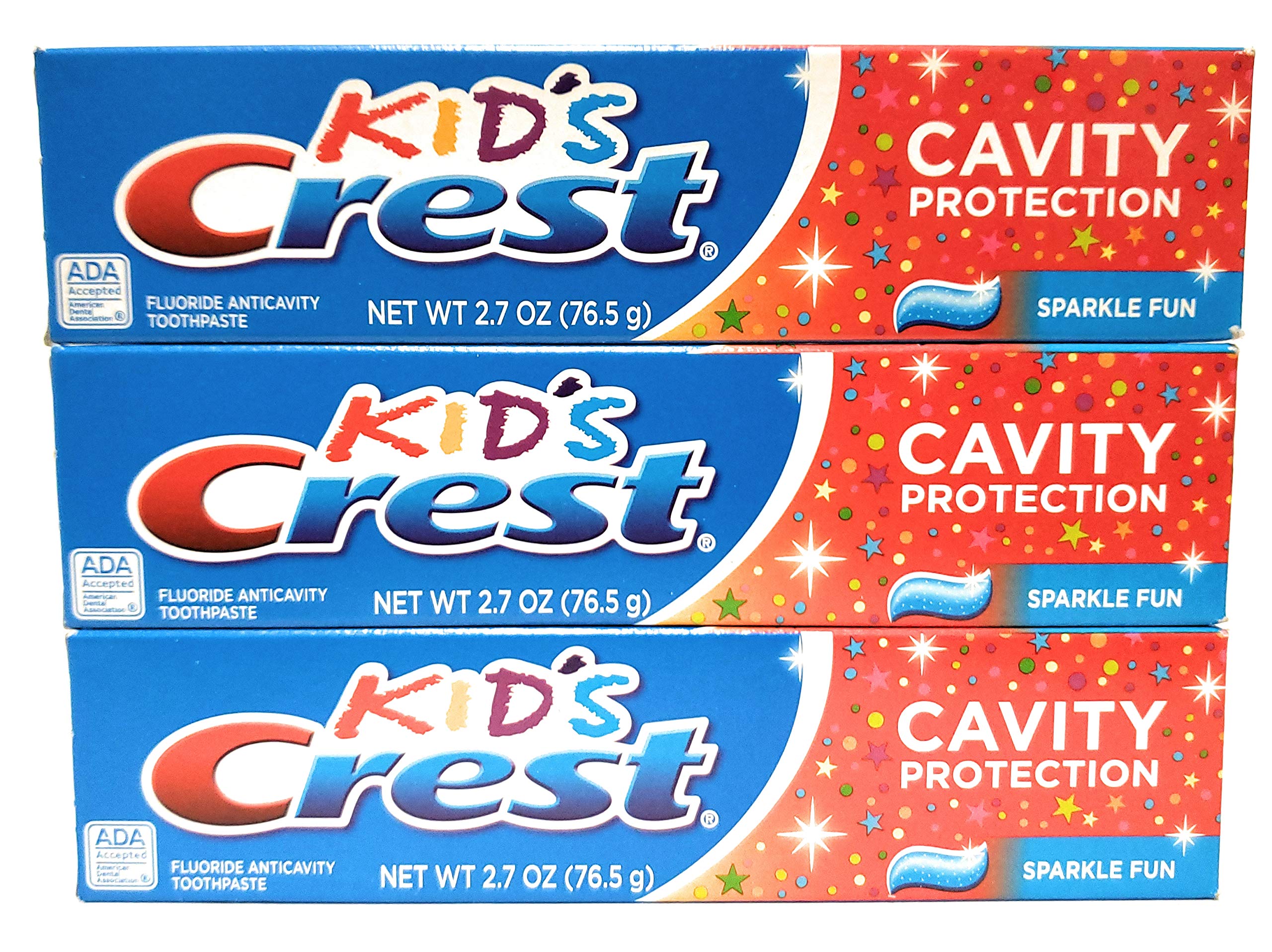 Crest Kid's Sparkle Fun Toothpaste Cavity Protection 2.7oz (3 Pack)