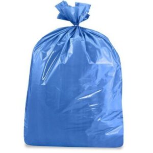 USA-Made Colorful Trash Bags in Variety of Sizes and Colors (10, BLUE 33 GALLONS)