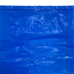 USA-Made Colorful Trash Bags in Variety of Sizes and Colors (10, BLUE 33 GALLONS)