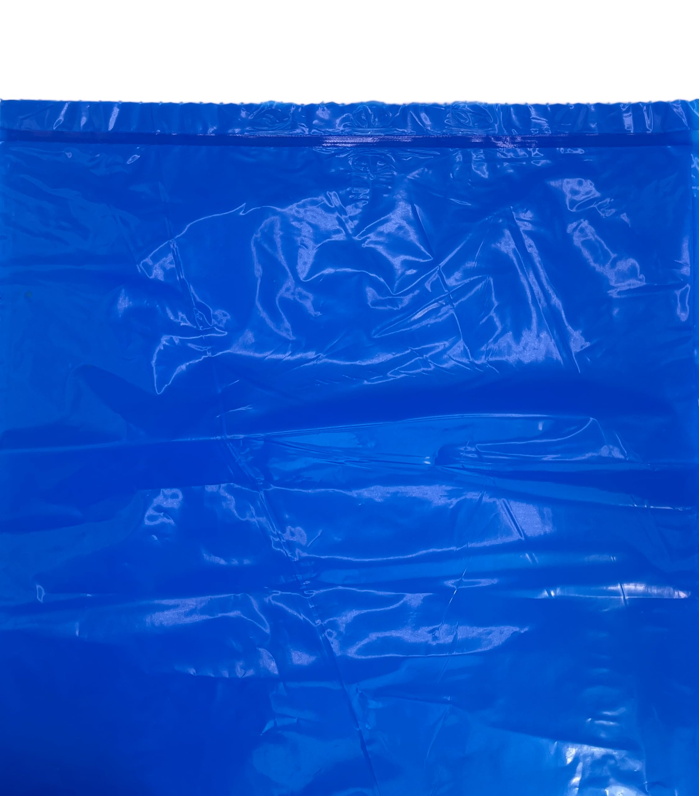 USA-Made Colorful Trash Bags in Variety of Sizes and Colors (10, BLUE 33 GALLONS)