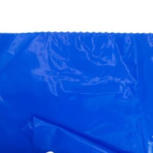 USA-Made Colorful Trash Bags in Variety of Sizes and Colors (10, BLUE 33 GALLONS)