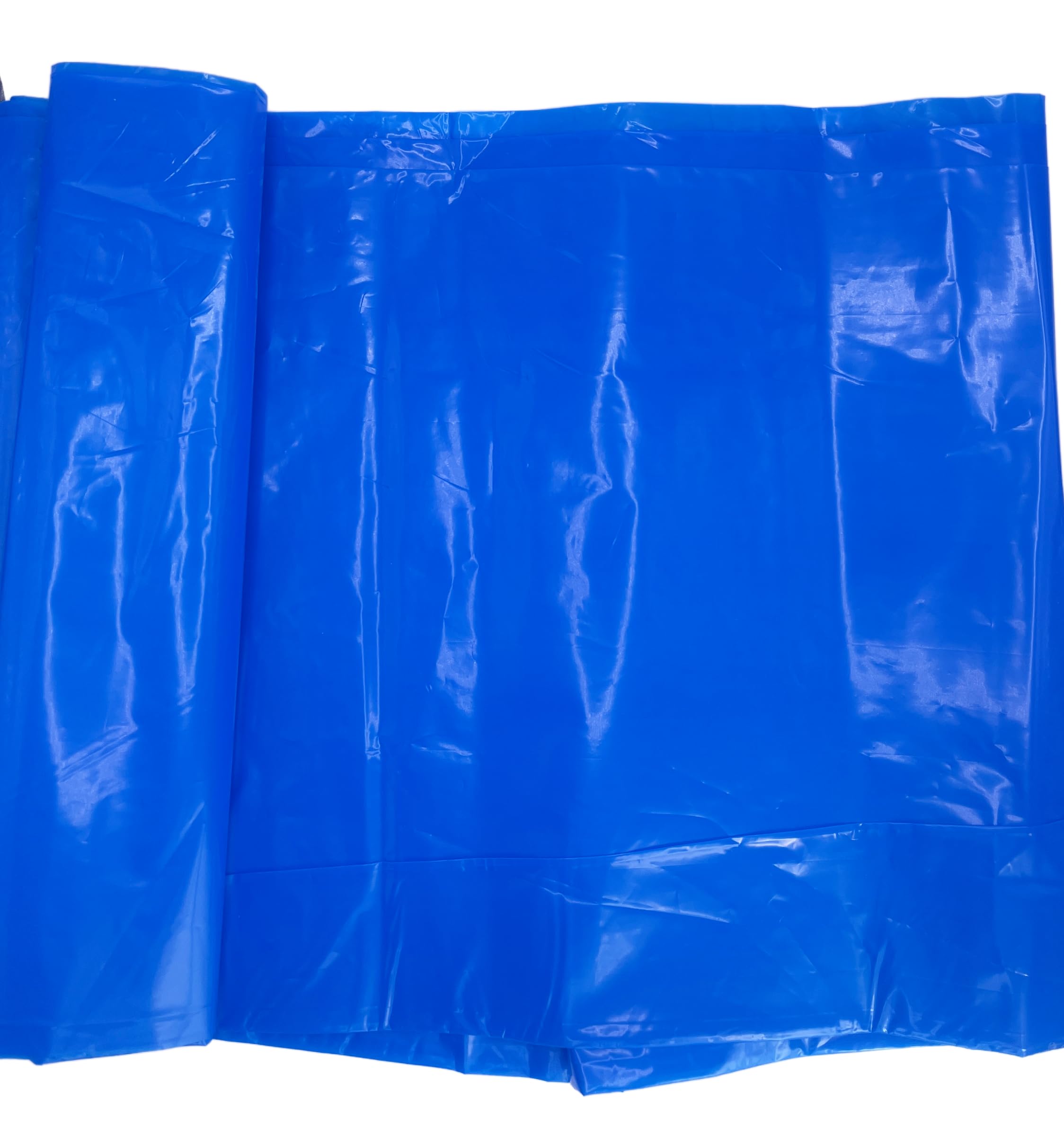 USA-Made Colorful Trash Bags in Variety of Sizes and Colors (10, BLUE 33 GALLONS)