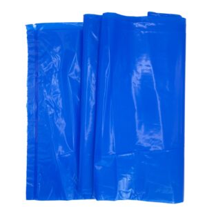 USA-Made Colorful Trash Bags in Variety of Sizes and Colors (10, BLUE 33 GALLONS)