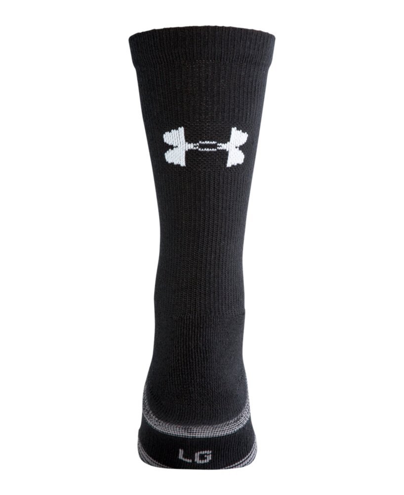 Under Armour Unisex UA Team Crew Socks LG Black