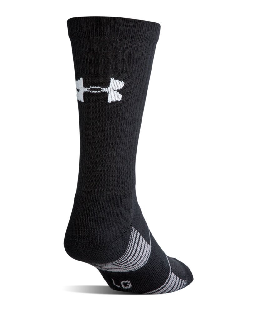 Under Armour Unisex UA Team Crew Socks LG Black