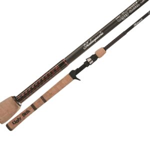 ugly stik 7’ elite casting rod, one piece casting rod, 2-6lb line rating, ultra light rod power, medium fast action, 1/32-1/4 oz. lure rating