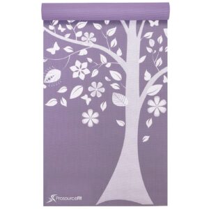 prosourcefit yoga mats 3/16” (5mm) thick for comfort & stability with exclusive printed designs