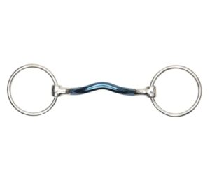 shires blue alloy loose ring with mullen mouth (5")