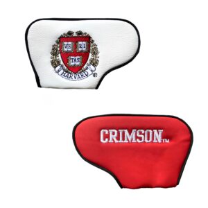 team golf ncaa harvard crimson golf blade putter cover golf club blade putter headcover, fits most blade putters, scotty cameron, taylormade, odyssey, titleist, ping, callaway