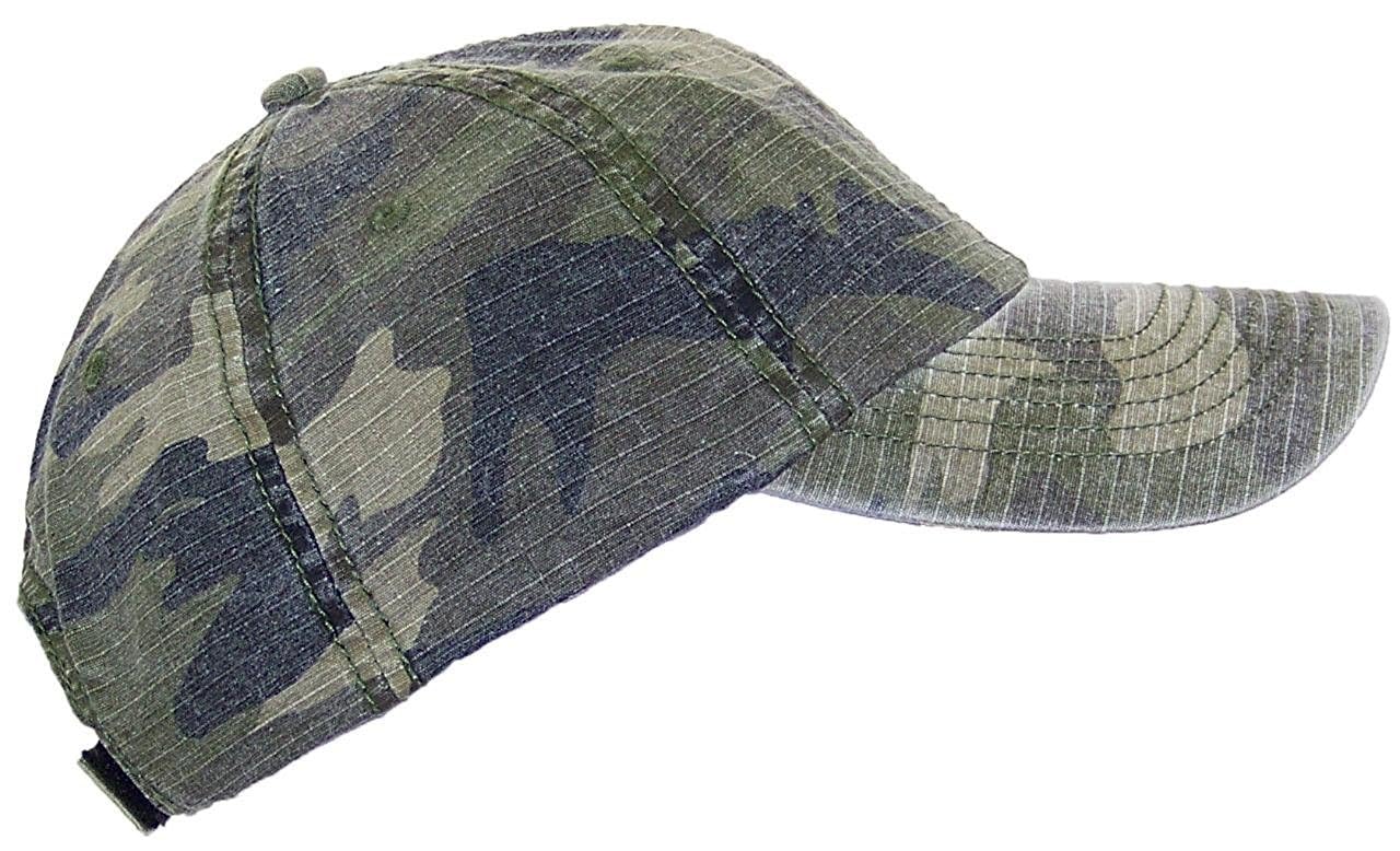 Mega Cap MG Unisex Unstructured Ripstop Camouflage, Camo, Size One Size