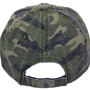 Mega Cap MG Unisex Unstructured Ripstop Camouflage, Camo, Size One Size