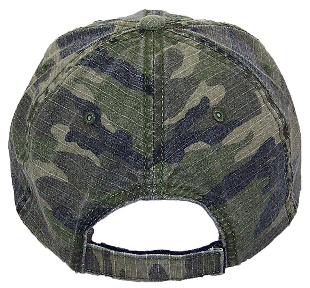 Mega Cap MG Unisex Unstructured Ripstop Camouflage, Camo, Size One Size