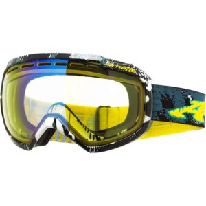 arnette skylight snow goggles an5004 for skiing and snowboarding (horror mummy w/ bright lemon chrome lens)