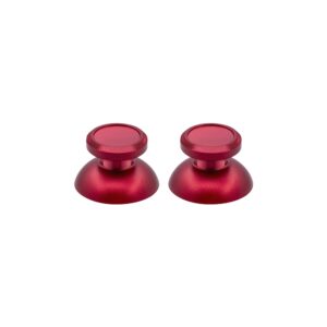 mcbazel aluminum alloy metal analog thumbstick for xbox one red (set of 2)