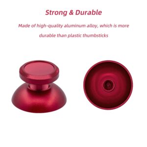 Mcbazel Aluminum Alloy Metal Analog Thumbstick for Xbox ONE Red (Set of 2)