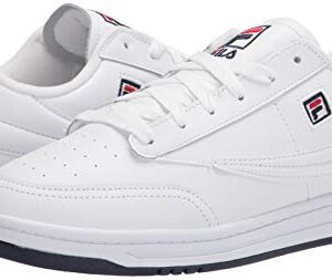 Fila mens Men's Fila Tennis 88 Sneaker, White/Navy/Red, 9.5 US