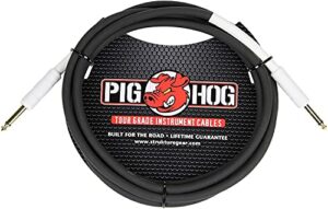 pig hog ph3 high performance 8mm 1/4" guitar instrument cable, 3 feet