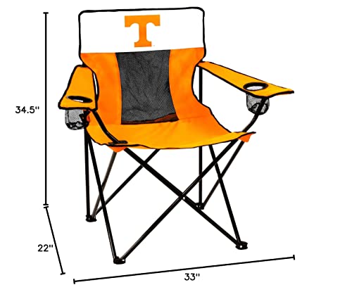 logobrands Officially Licensed NCAA Unisex Elite Chair, One Size,Tennessee Volunteers