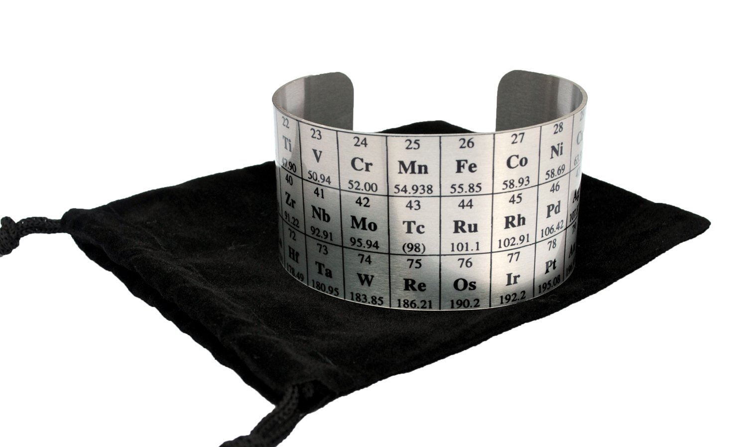 Neurons Not Included Periodic Table of Elements Cuff - Aluminum Wide Bracelet