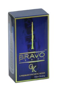 bravo synthetic reeds for bb clarinet - strength 2.5 (box of 5), model br-c25