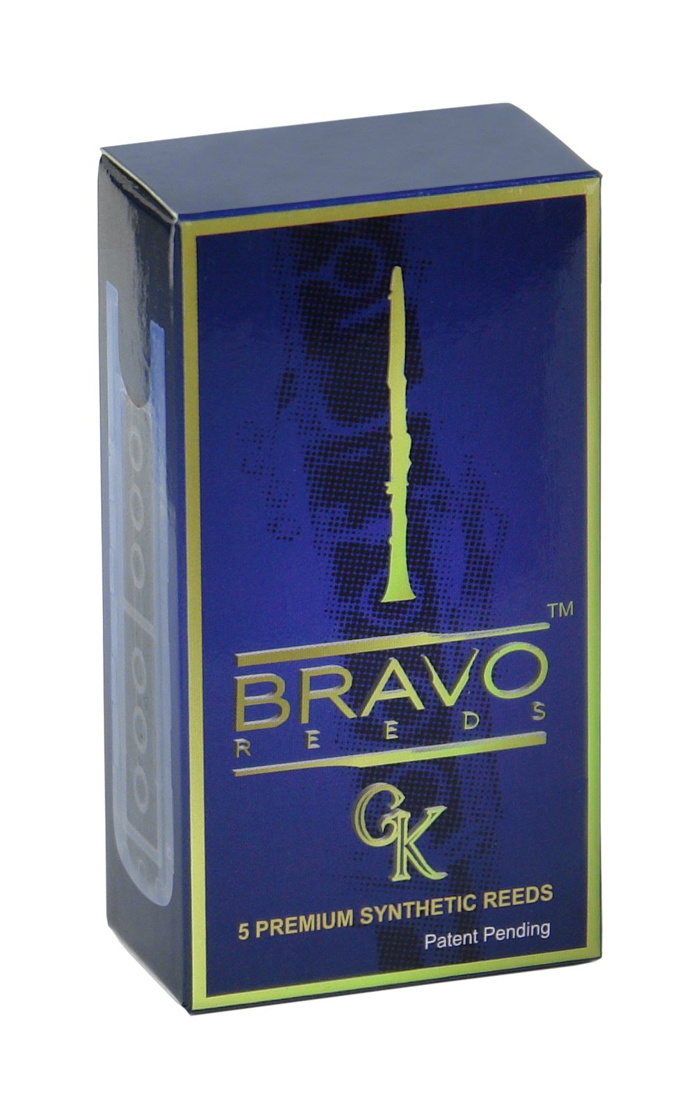 Bravo Synthetic Reeds for Bb Clarinet - Strength 2.5 (Box of 5), Model BR-C25