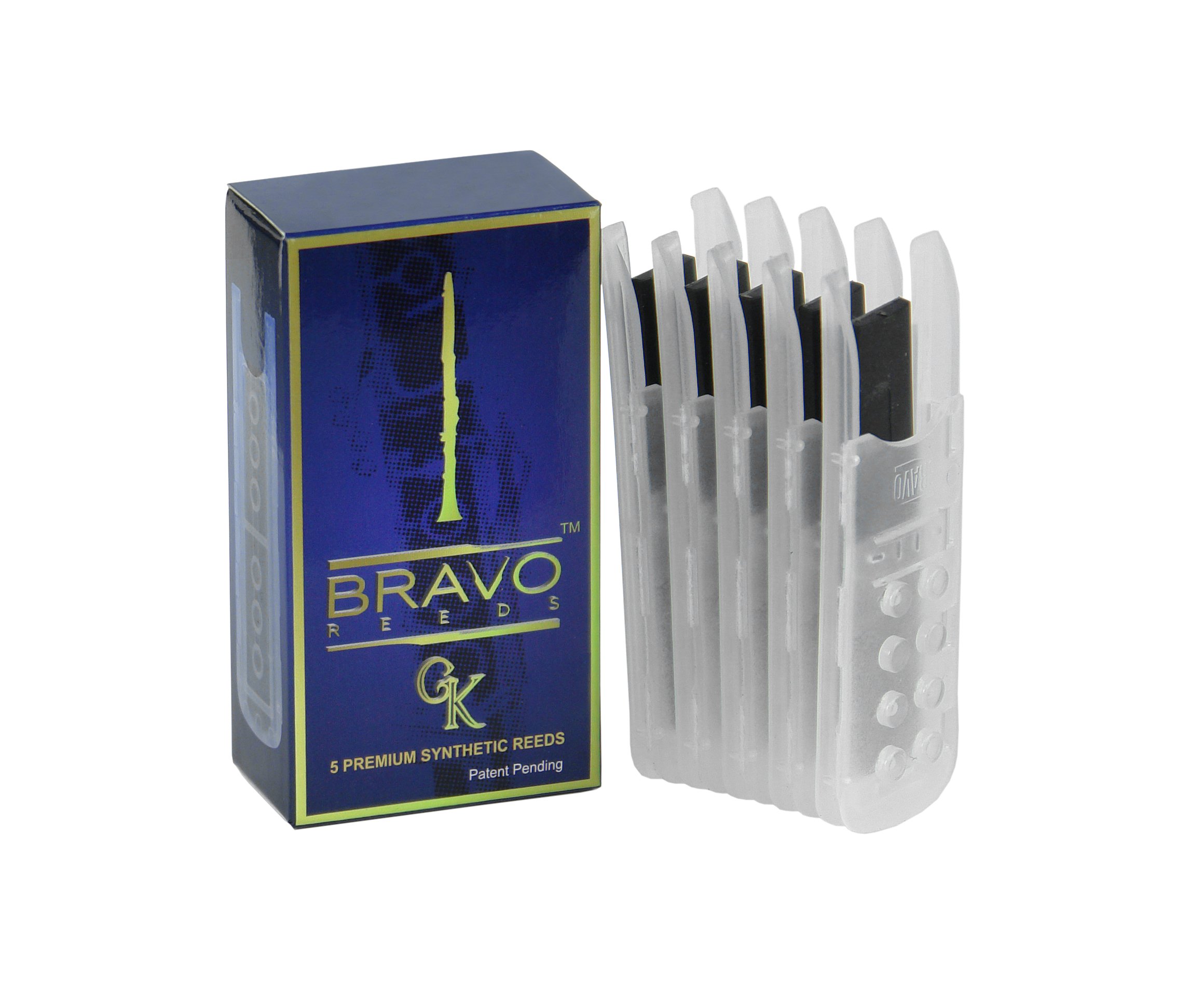 Bravo Synthetic Reeds for Bb Clarinet - Strength 2.5 (Box of 5), Model BR-C25