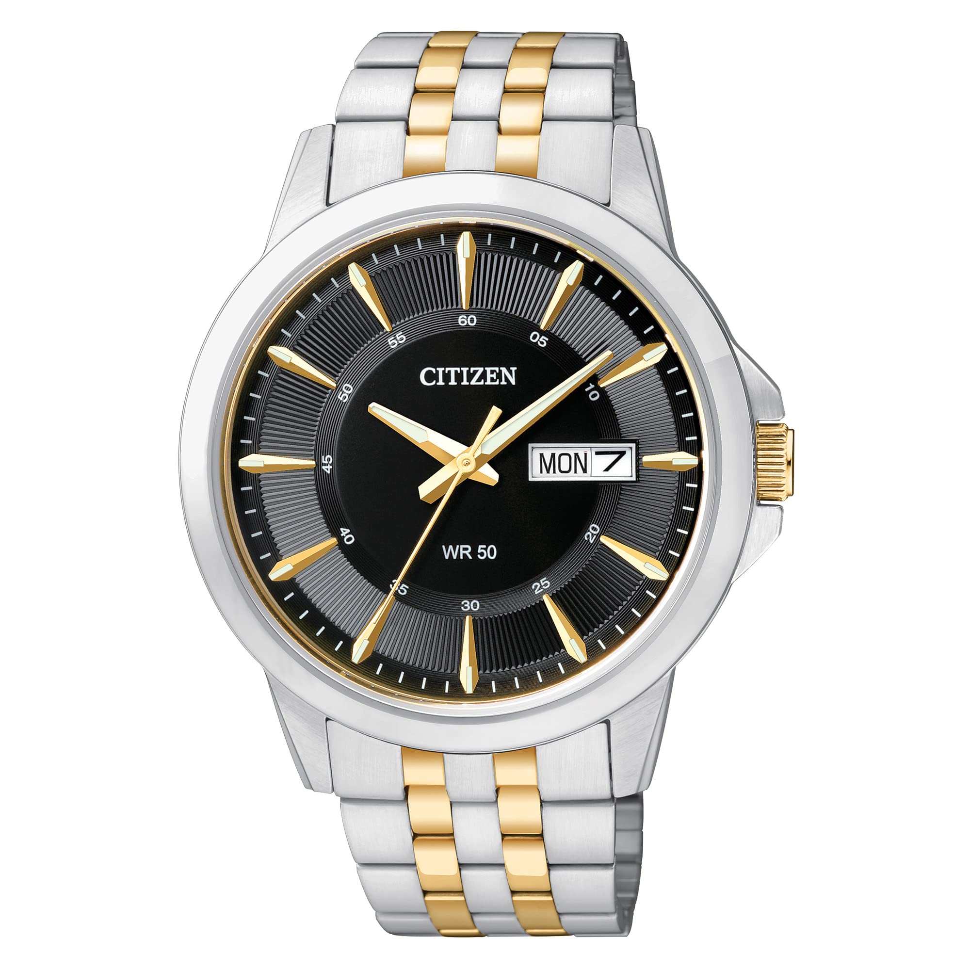 Citizen Quartz Mens Watch, Stainless Steel, Classic, Two-Tone (Model: BF2018-52E)