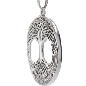 Jewelry Trends Sterling Tree of Life Silver Celtic Growth Pendant Necklace 18"