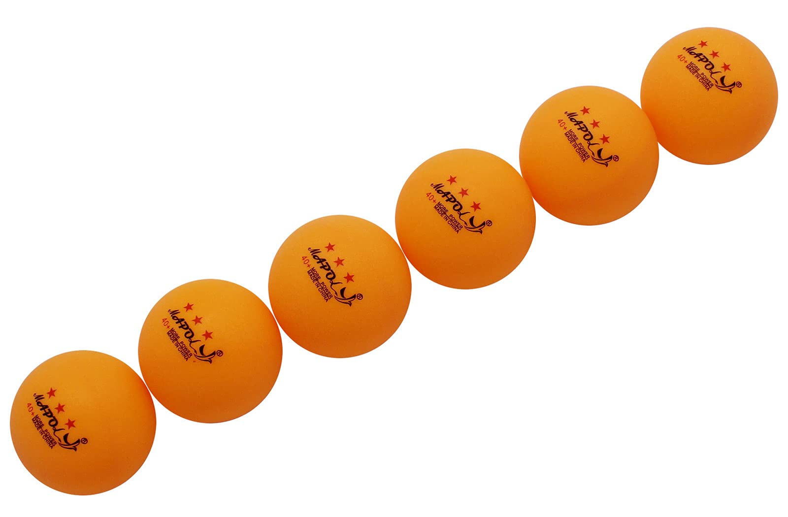 MAPOL 60 Counts 3-Star Orange 40+ Premium Training Ping Pong Balls Advanced Practice Table Tennis Ball