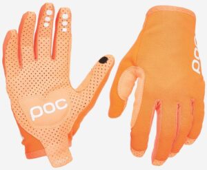 poc avip full-finger glove - men's zink orange/black, xs