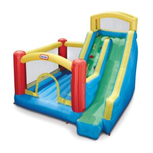 little tikes giant inflatable slide bouncer with heavy duty bouncer, multicolor, model: