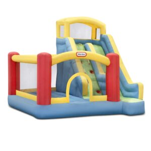 Little Tikes Giant Inflatable Slide Bouncer with Heavy Duty Bouncer, Multicolor, Model: